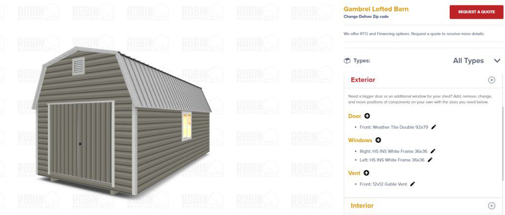 Robin Tack Room Shed - ProBuilt Structures